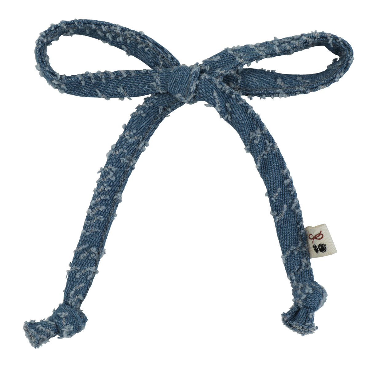 Distressed Denim Medium Bow – Heirlooms Bows