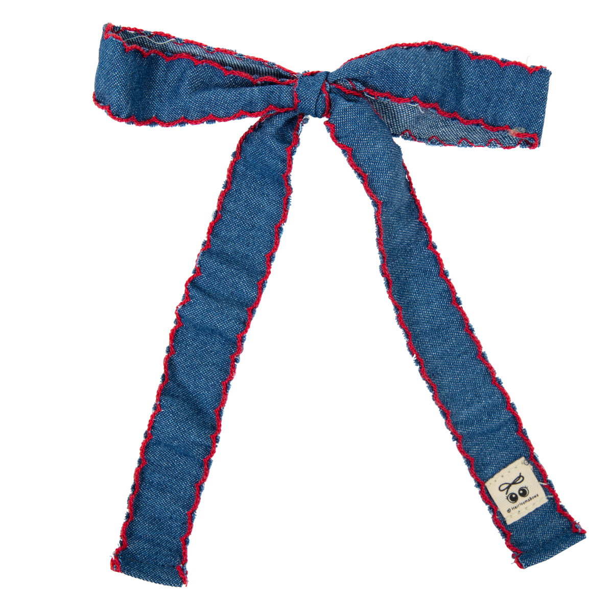Edged Denim Long Bow – Heirlooms Bows