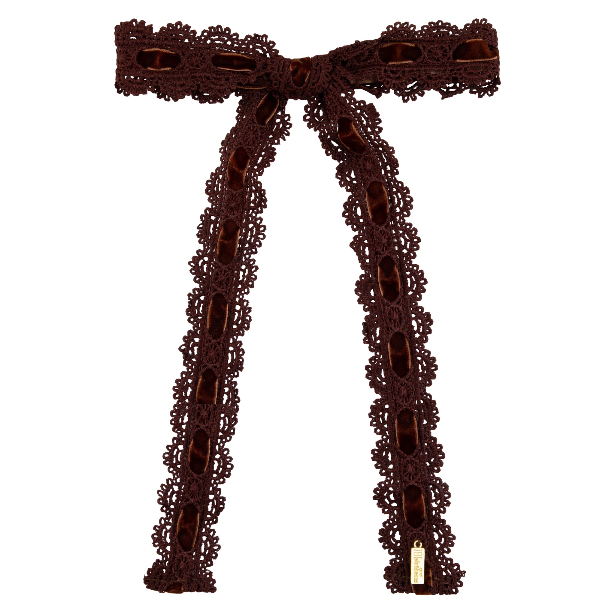 Velvet Lace Narrow Long Bow – Heirlooms Bows