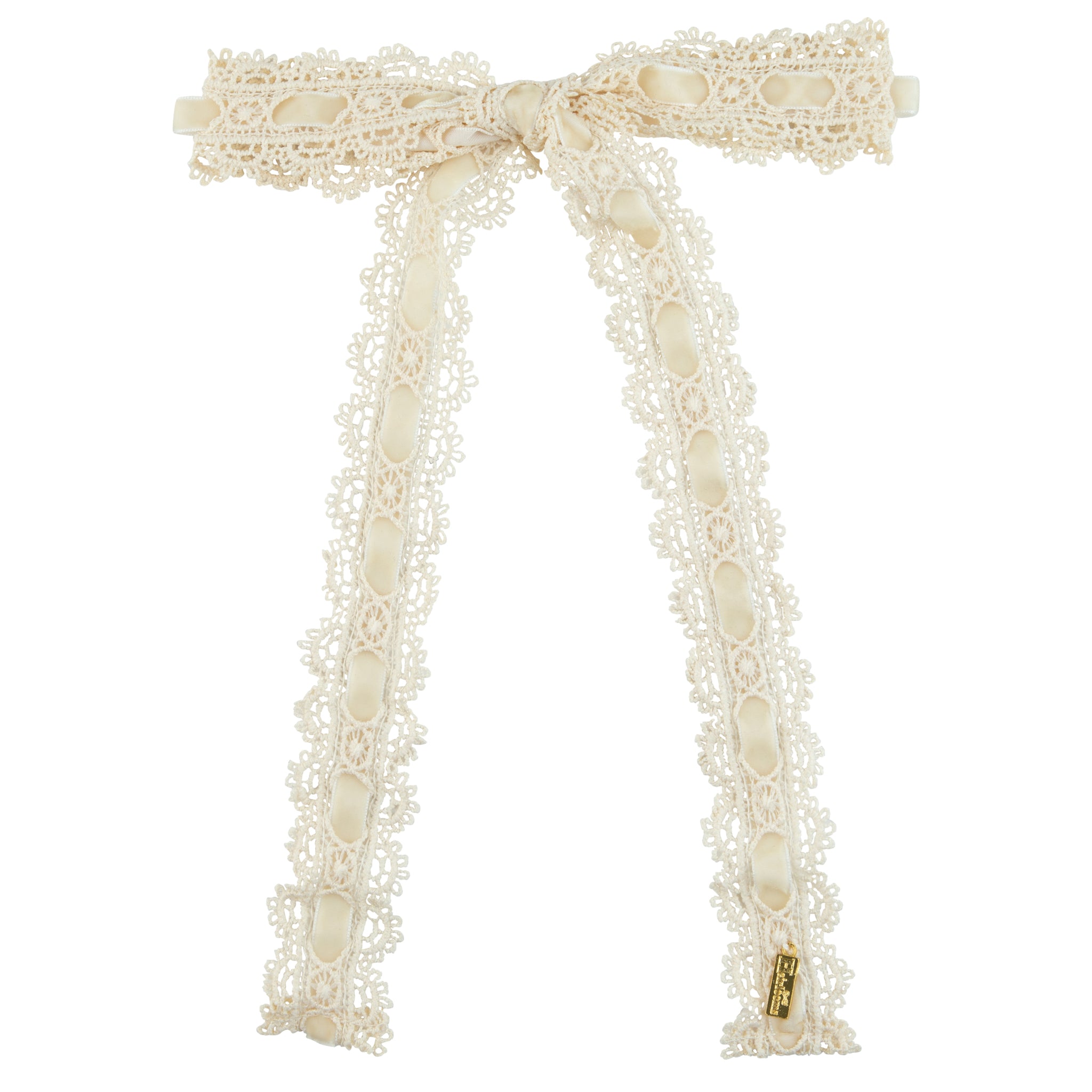 Velvet Lace Narrow Long Bow – Heirlooms Bows