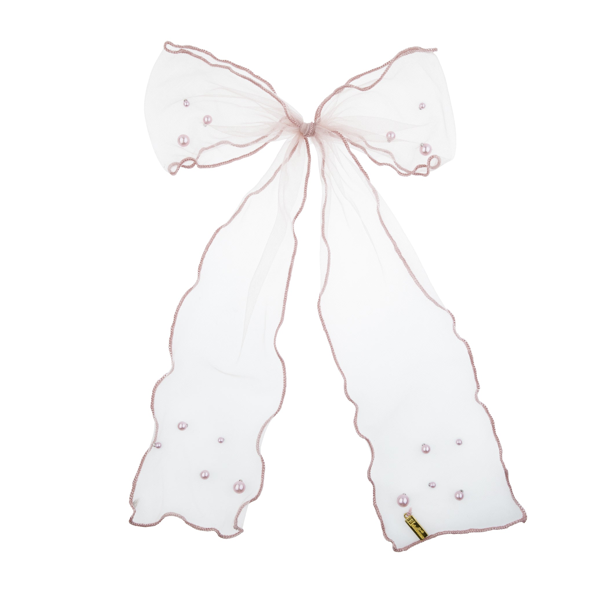 Wavy Pearls Narrow Long Bow – Heirlooms Bows