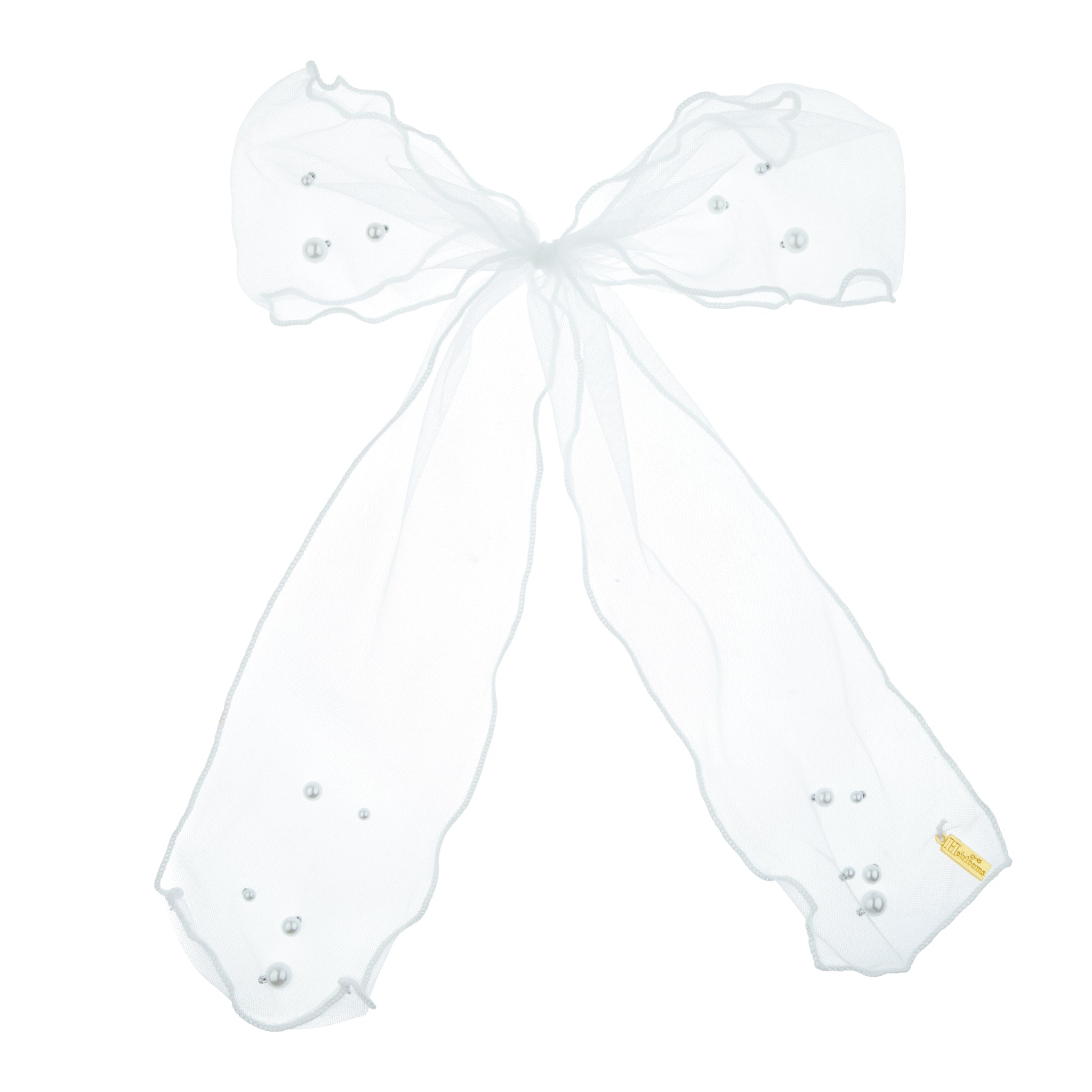 Wavy Pearls Narrow Long Bow – Heirlooms Bows