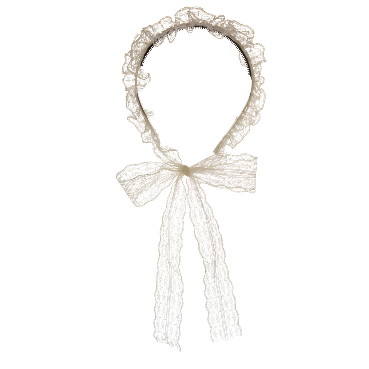 Tieback Headband-ruffled Lace – Heirlooms Bows